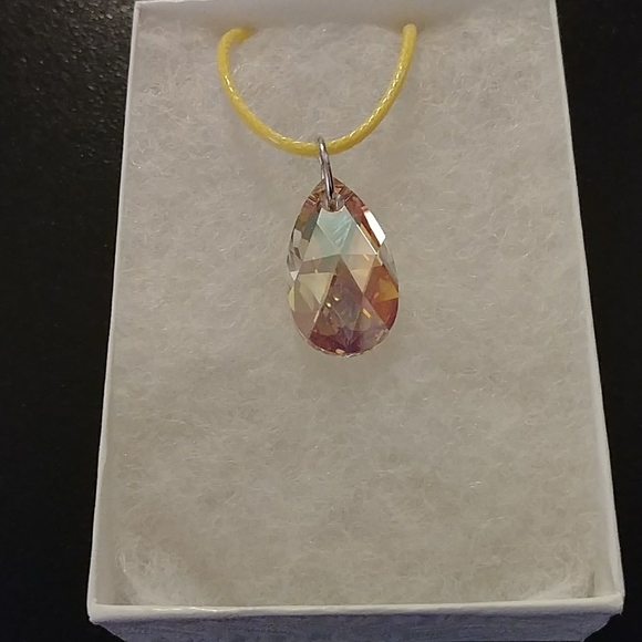 Jewelry | Sunshine Gold Crystal Teardrop Necklace | Poshmark